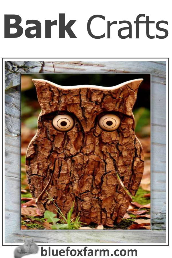 Bark Crafts - using wild materials for primitive rustic crafts