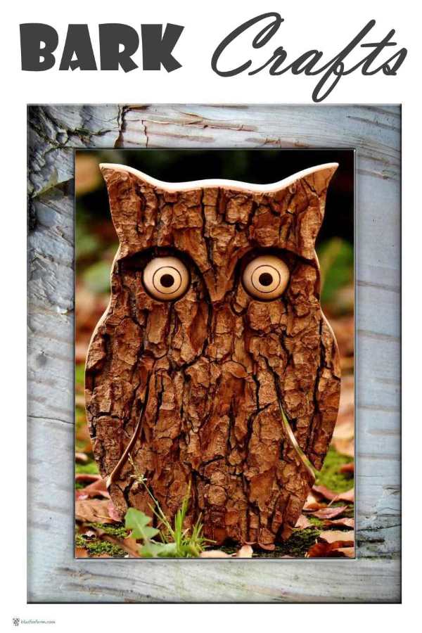 Bark Crafts - using wild materials for primitive rustic crafts