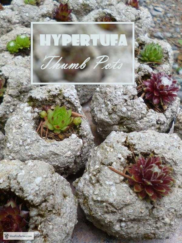 Hypertufa Thumb Pots - unique little wedding favors