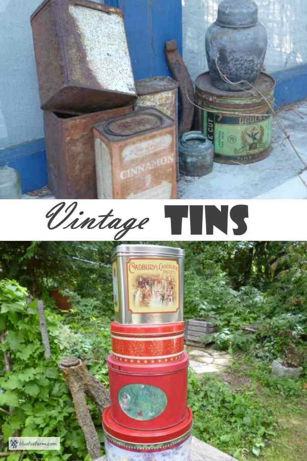 Vintage Tins - old and weathered, or in prime condition