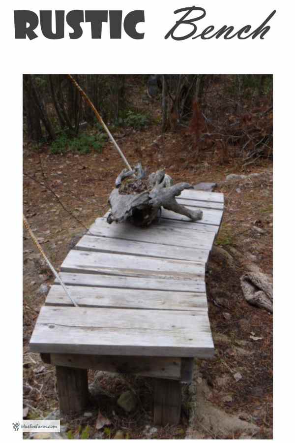 Rustic Bench - how to build your perfect twig and barnboard seat